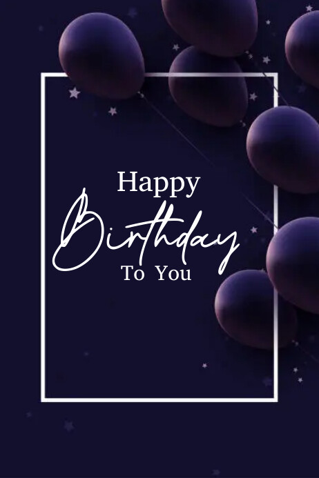 Happy Birthday Poster Online Greeting Cards Template | PosterMyWall