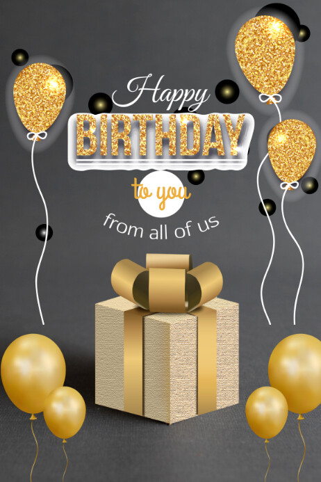 Happy birthday poster template 2023 | PosterMyWall