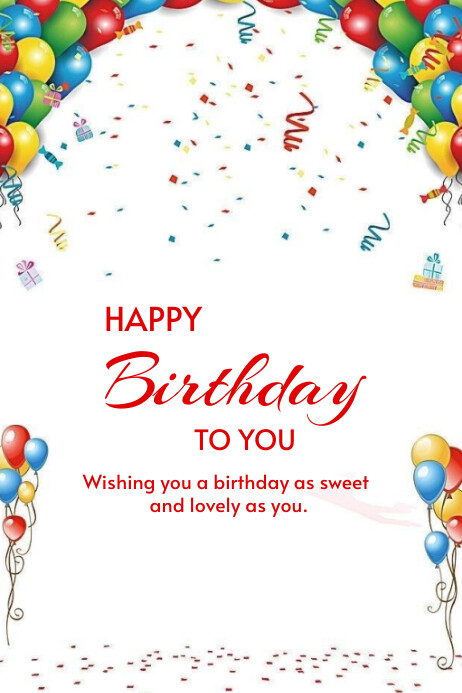 Happy birthday poster template 2024 | PosterMyWall