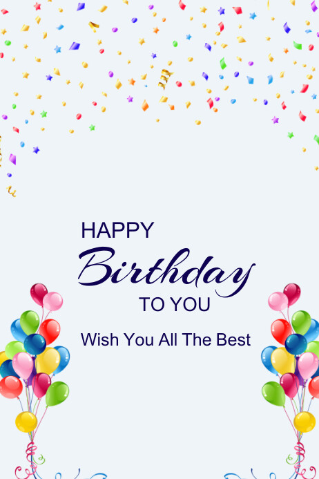 Happy birthday poster template 2024 | PosterMyWall