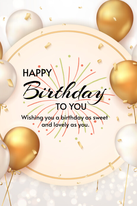 Happy birthday poster template 2024 | PosterMyWall