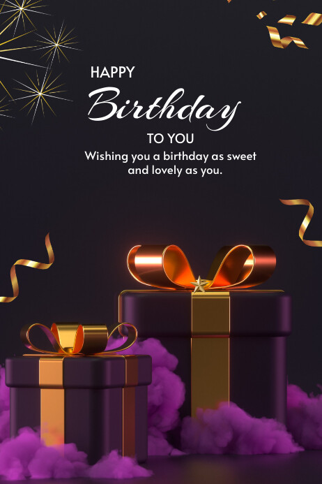Happy birthday poster template 2024 | PosterMyWall
