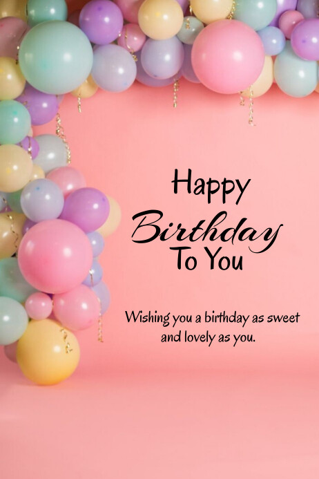 Happy birthday poster template 2024 | PosterMyWall