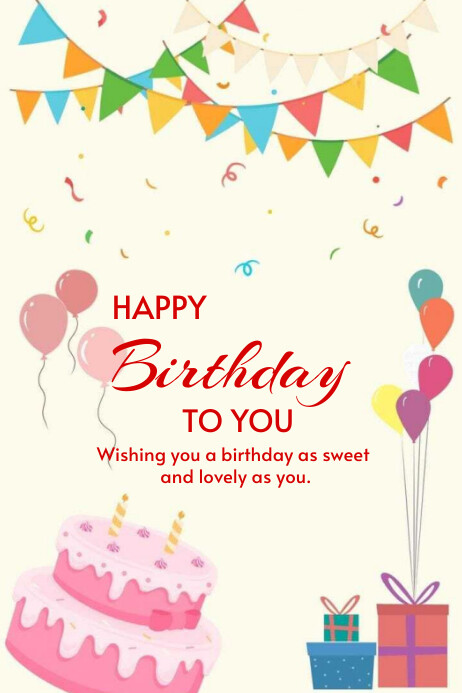 Copy of Happy Birthday Poster Template 2024 | PosterMyWall