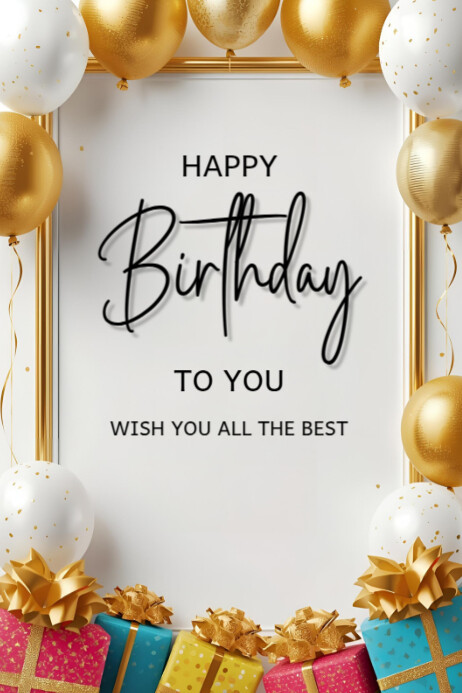 Happy Birthday Poster Template 2025 | PosterMyWall