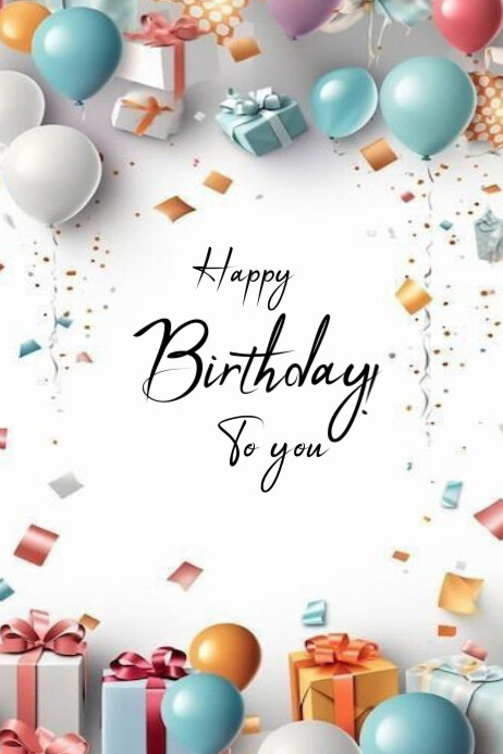 Happy Birthday Poster Template 2025 | PosterMyWall