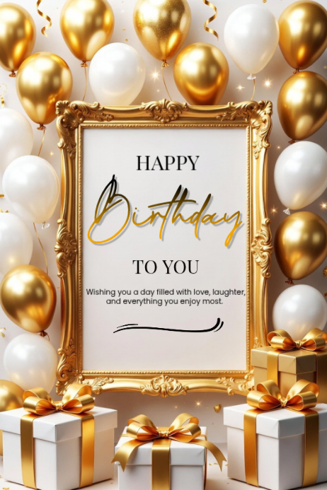 Happy Birthday Poster Template 2025. | PosterMyWall