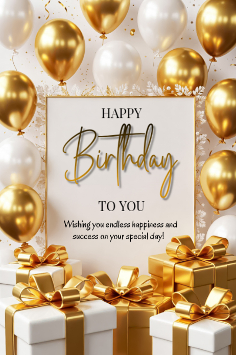 Happy Birthday Poster Template 2025. | PosterMyWall