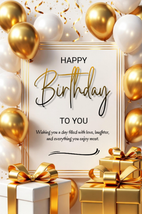 Happy Birthday Poster Template 2025. | PosterMyWall