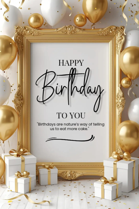 Happy Birthday Poster Template 2025. | PosterMyWall