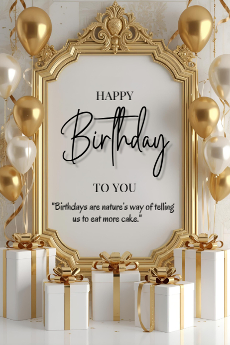 Happy Birthday Poster Template 2025. | PosterMyWall