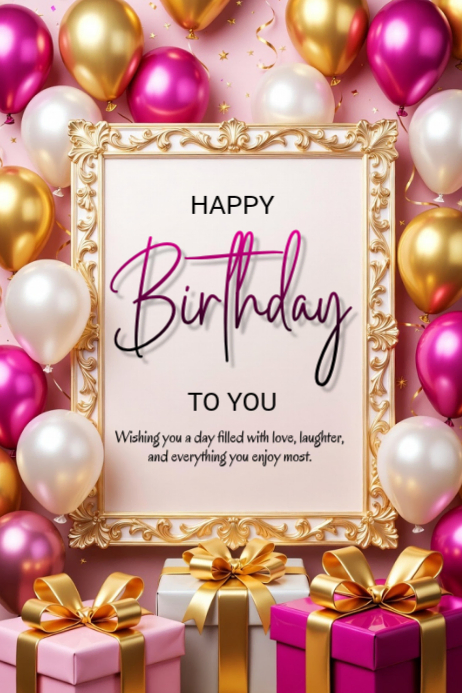 Happy Birthday Poster Template 2025. | PosterMyWall