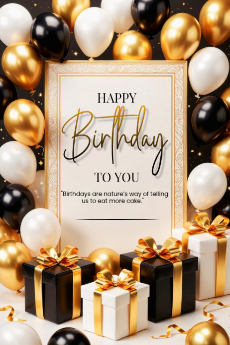 Happy Birthday Poster Template 2026 | PosterMyWall