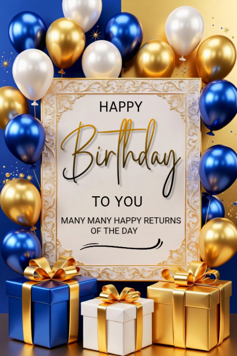 Happy Birthday Poster Template 2026 | PosterMyWall
