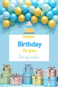 Happy Birthday Poster template | PosterMyWall