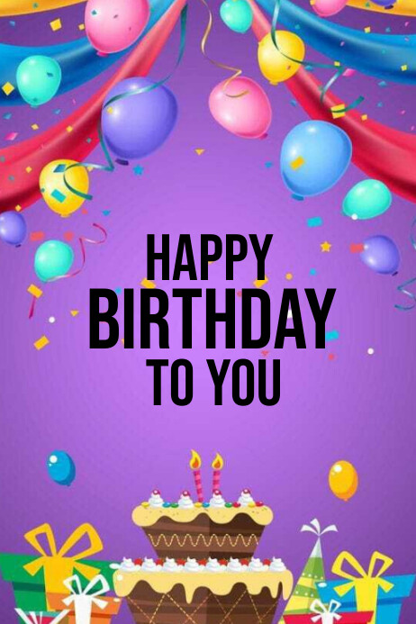 Happy birthday poster template | PosterMyWall