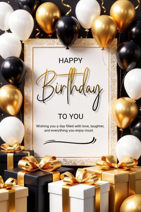 Happy Birthday Poster Template | PosterMyWall