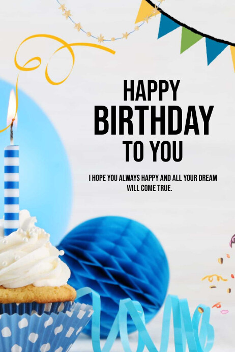 Happy birthday poster template | PosterMyWall