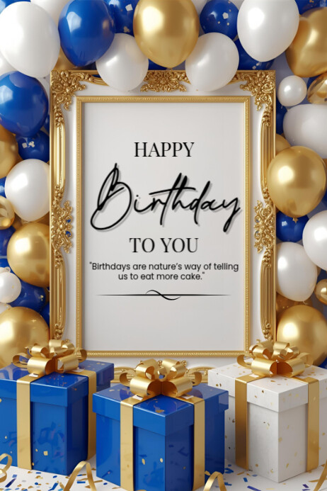 Happy Birthday Poster Template | PosterMyWall