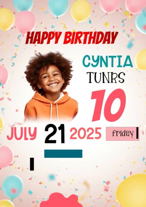 Happy Birthday Poster Templates | PosterMyWall