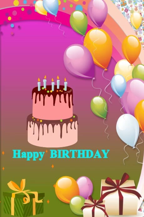 HAPPY BIRTHDAY POSTR Template | PosterMyWall