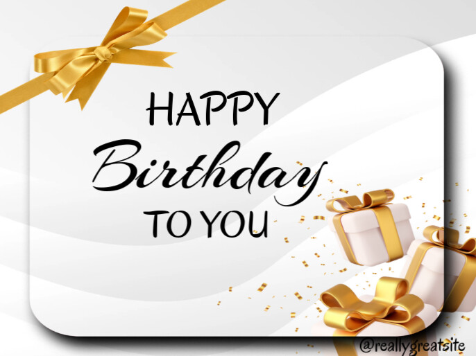 Happy Birthday Presentation 2024 Template | PosterMyWall