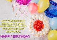 HAPPY BIRTHDAY QUOTE TEMPLATE | PosterMyWall