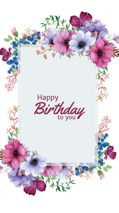 Copy of Happy Birthday Simple Card | PosterMyWall