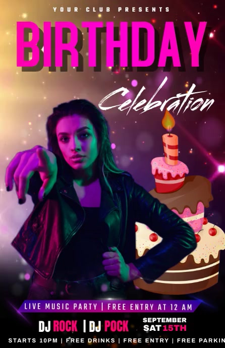 Copy of happy birthday social media post | PosterMyWall
