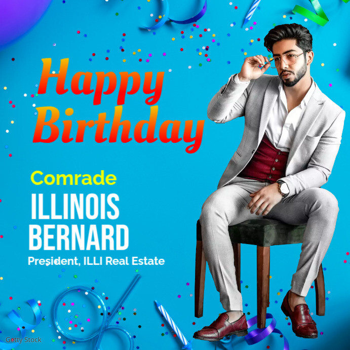 Happy Birthday square greetings Template | PosterMyWall