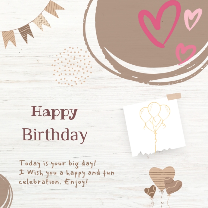 Happy birthday stickers Template | PosterMyWall