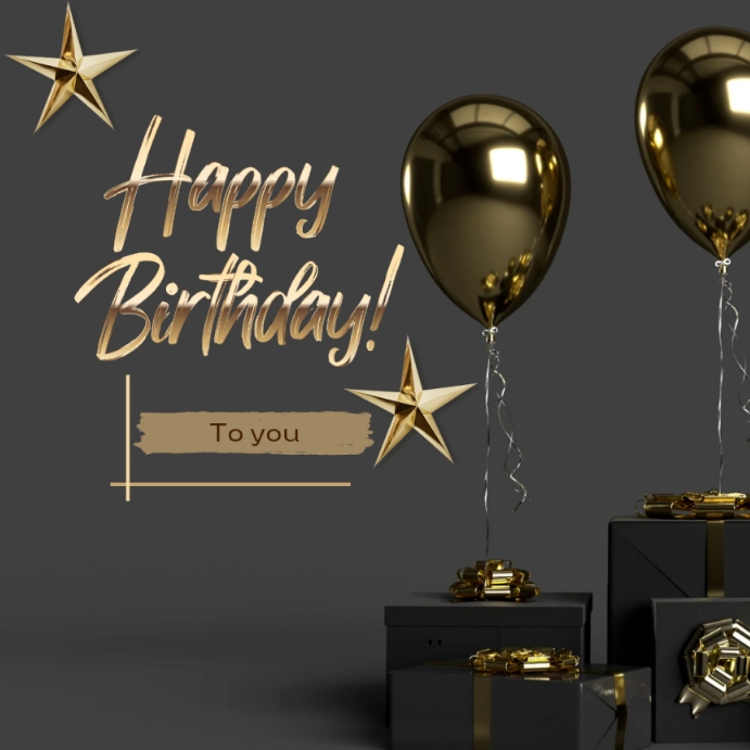 Happy birthday stickers Template | PosterMyWall