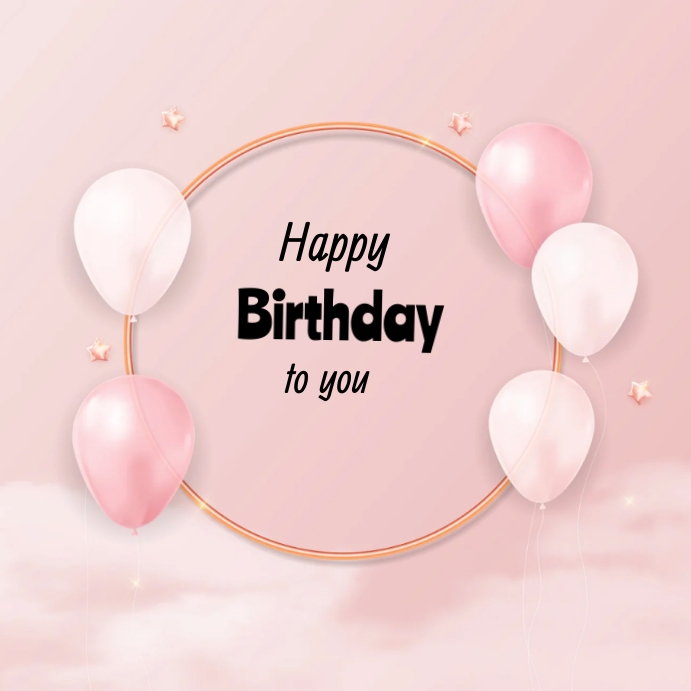 Happy birthday stickers Template | PosterMyWall