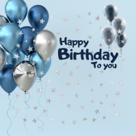 Happy birthday stickers Template | PosterMyWall