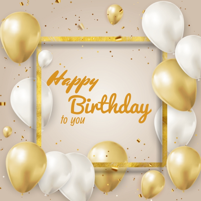 Happy birthday stickers Template | PosterMyWall