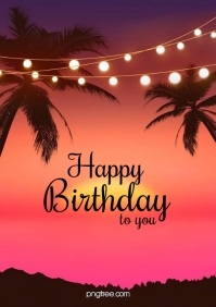 Happy birthday card Template | PosterMyWall