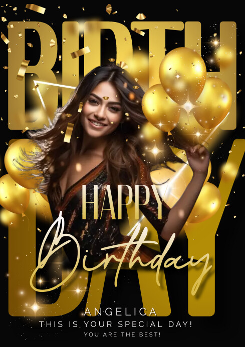 happy birthday template (1) | PosterMyWall