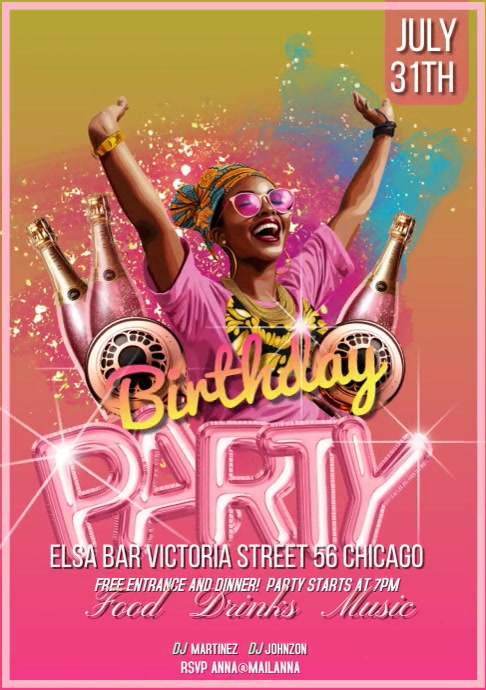 happy birthday template (17) | PosterMyWall