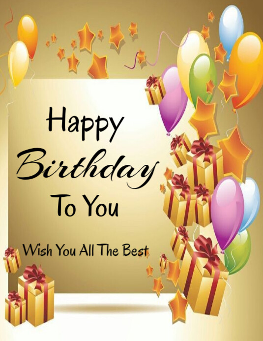 Happy Birthday Template 2024 | PosterMyWall