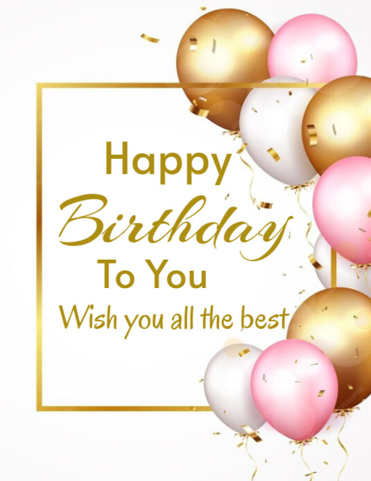 Happy Birthday Template 2024 | PosterMyWall