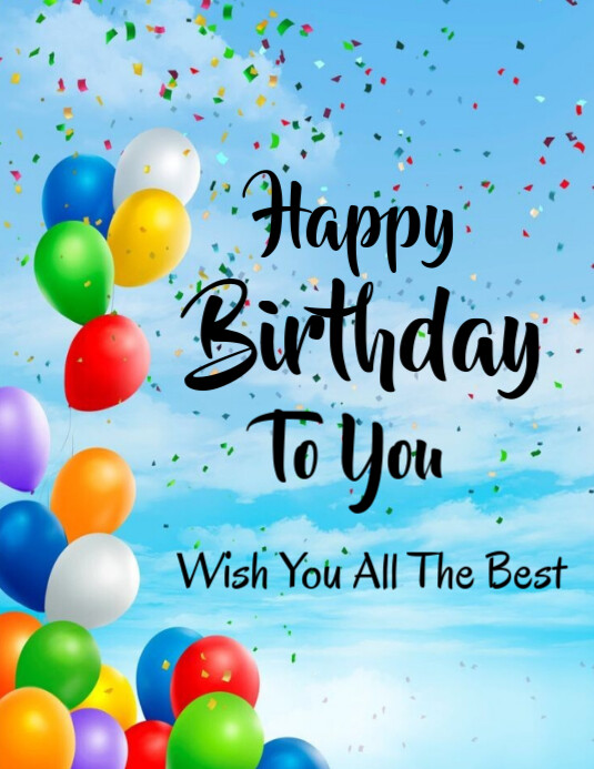Happy birthday Template 2024 | PosterMyWall
