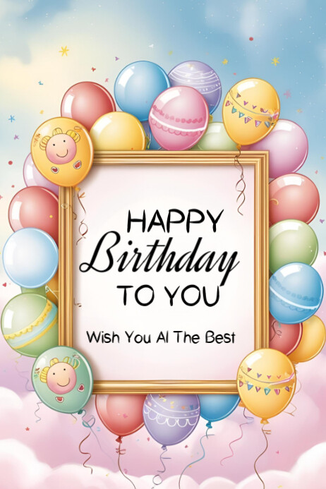 Happy birthday template 2025 | PosterMyWall