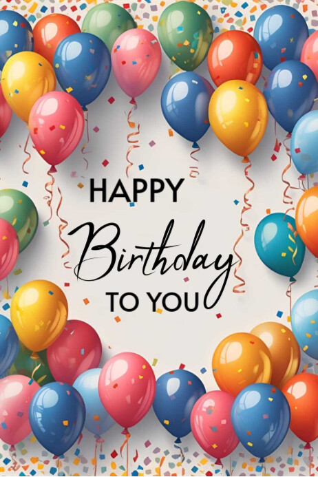Happy birthday template 2025 | PosterMyWall
