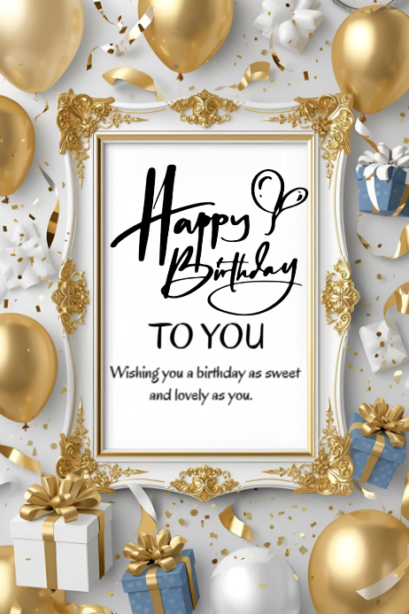 Happy Birthday Template 2025 | PosterMyWall