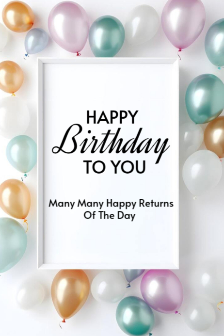 Happy birthday template 2025 | PosterMyWall
