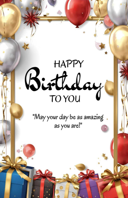 Happy birthday template 2025 | PosterMyWall