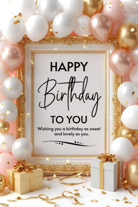 Happy birthday template 2025 | PosterMyWall