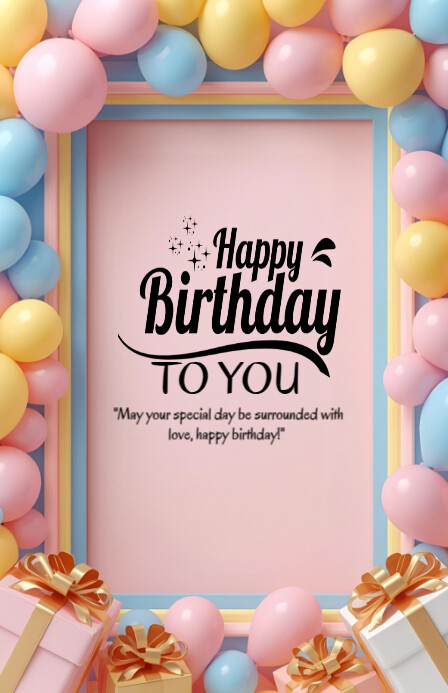 Happy birthday template 2025 | PosterMyWall