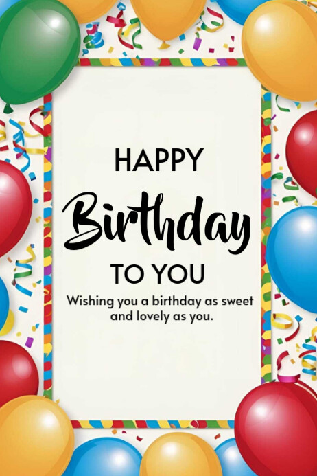 Copy of Happy birthday template 2025 | PosterMyWall