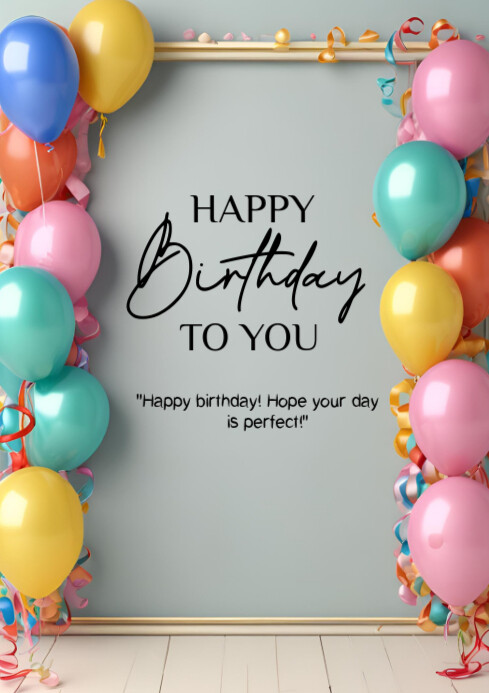 Happy birthday template 2025 | PosterMyWall